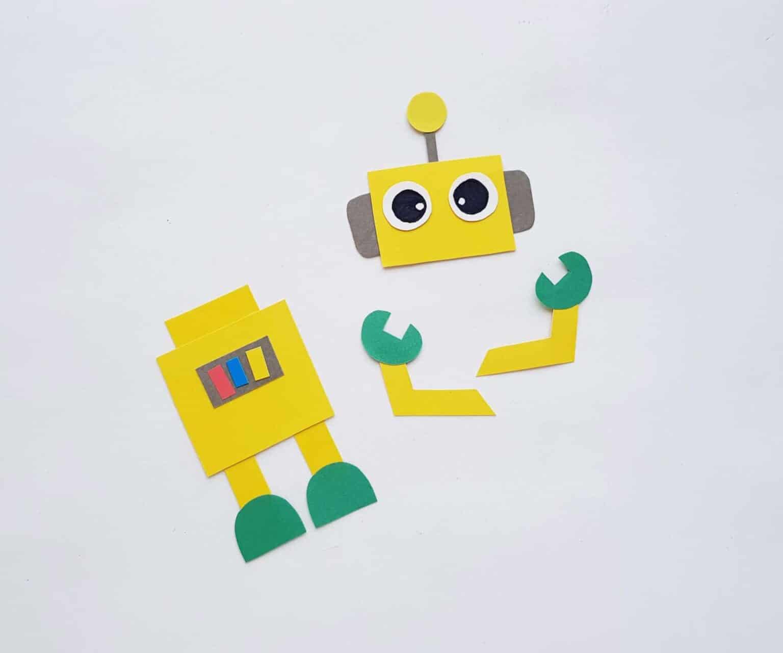 Free Fun Robot Papercraft for Energetic Kids - Mama of Five
