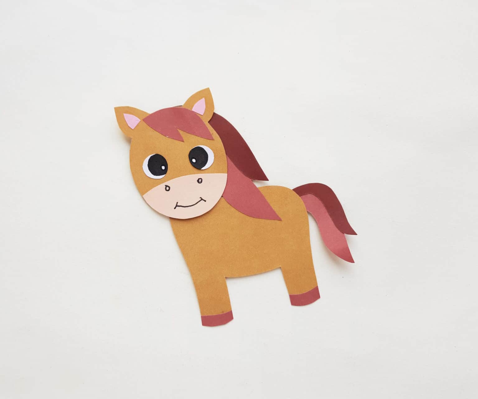 Easy and Free Printable Papercraft Horse - Mama of Five