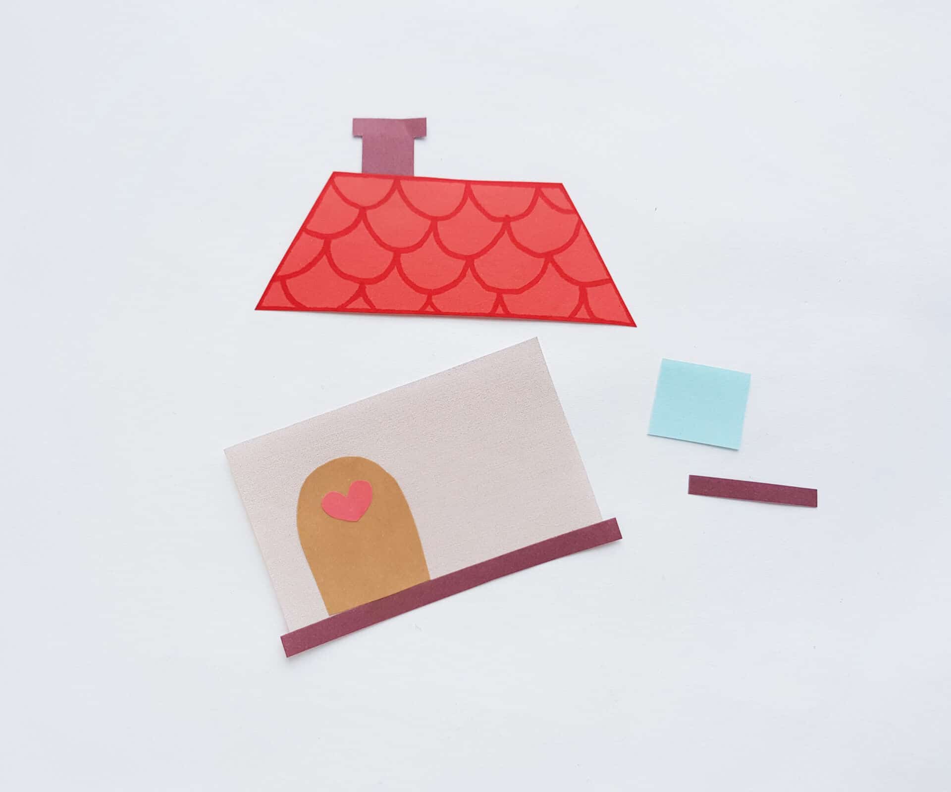 Free Paper Craft House Template - Mama of Five