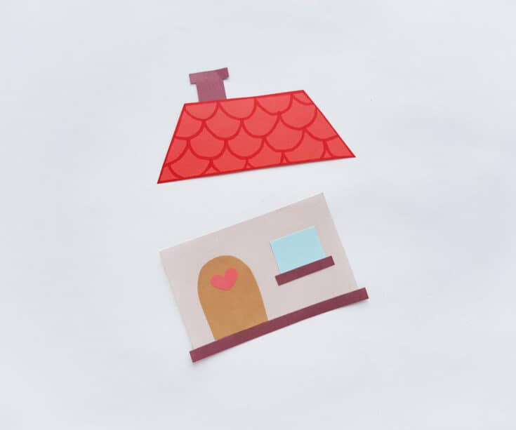 Free Paper Craft House Template - Mama of Five