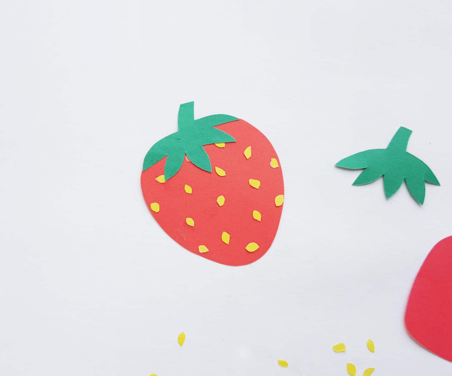 Free Papercraft Strawberry Printable - Mama of Five