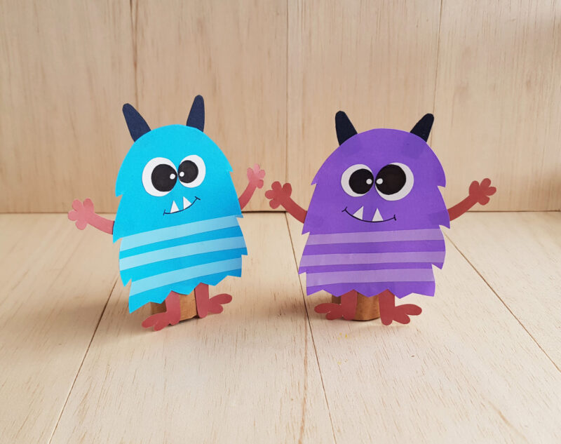 Free Monster Papercraft Printable - Mama of Five