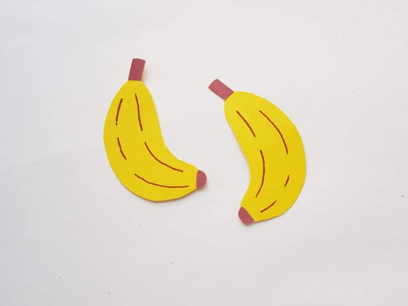 Free Printable Papercraft Banana - Mama of Five