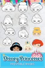 Disney Princess Printable Masks - FREE - Mama of Five