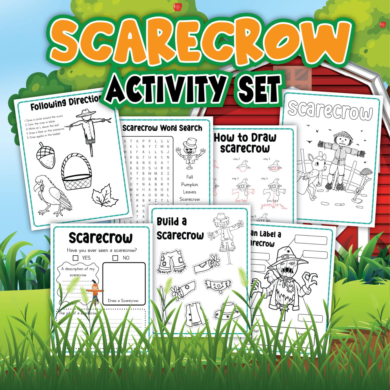 Scarecrow Activity Set - Mama of Five
