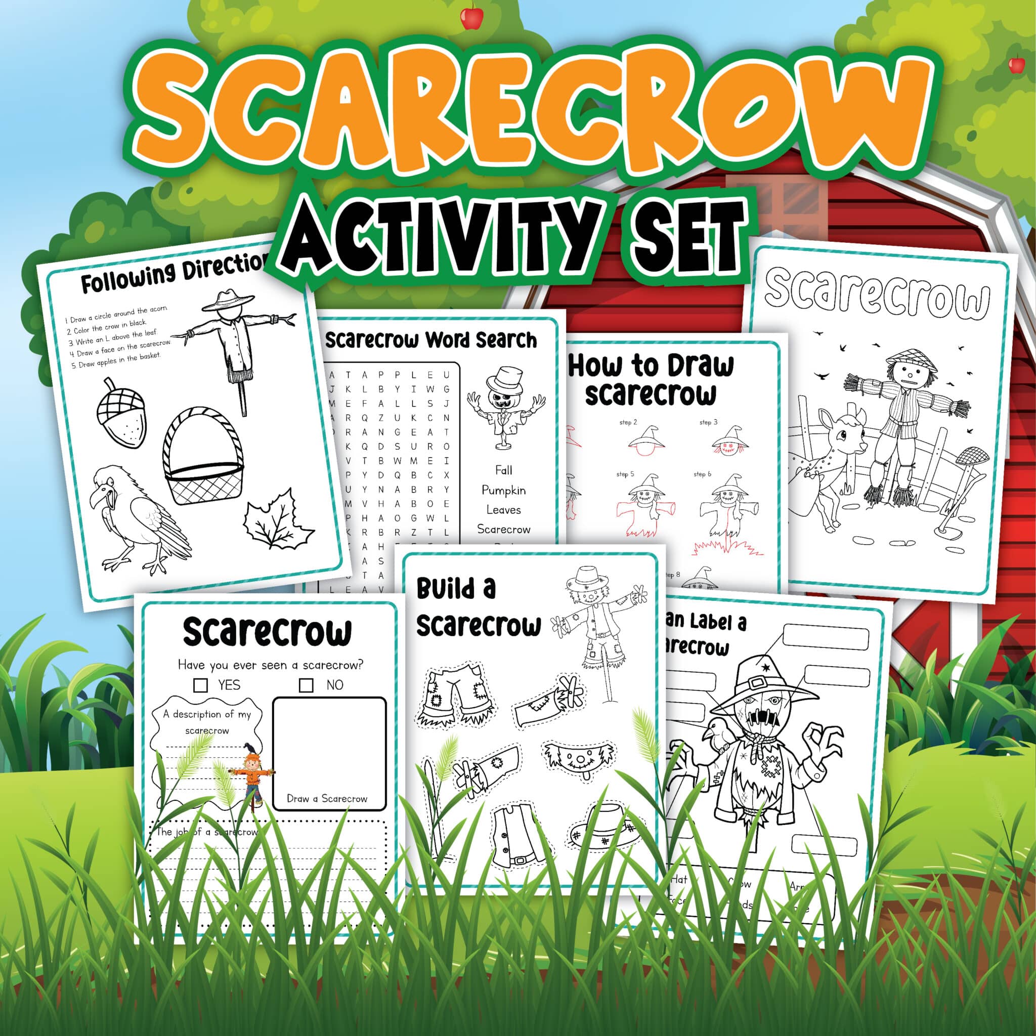 Scarecrow Activity Set - Mama of Five