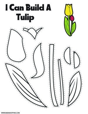 Spring Printable Crafts - FREE - Mama of Five