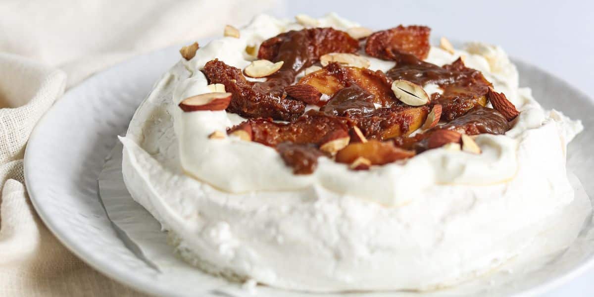 Autumn Apple Pavlova - Mama of Five