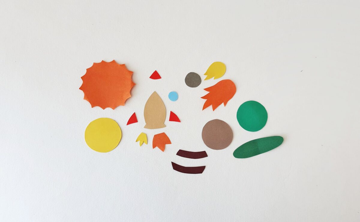 FREE Space Papercraft Template - Mama of Five