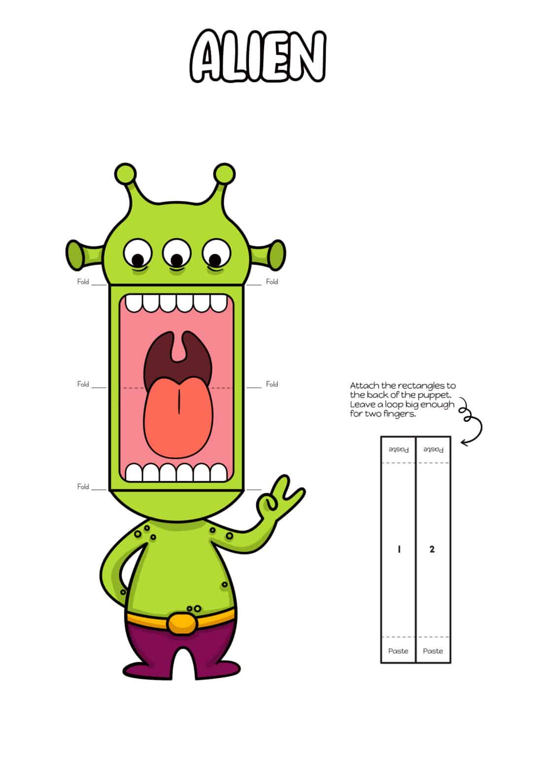 Space Themed Finger Puppets - Free Printable - Mama of Five