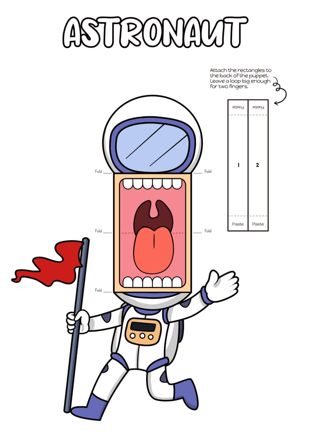 Space Themed Finger Puppets - Free Printable - Mama of Five