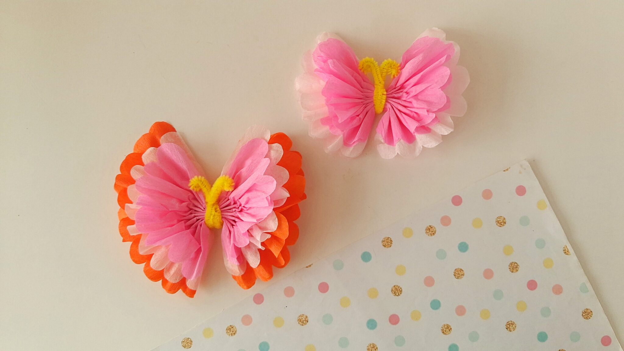 Tissue Paper Butterfly Craft - Mama of Five